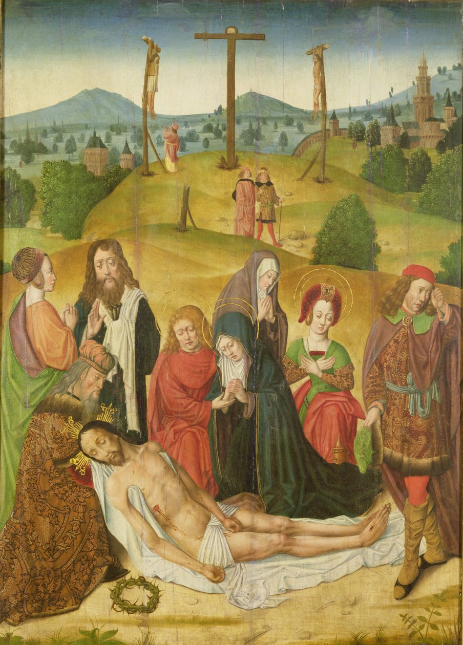 The Deposition, Centre Panel of Triptych by French School